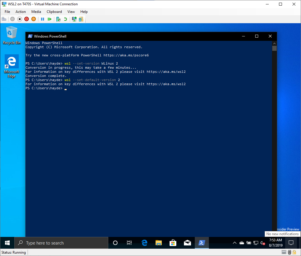 Visual Guide to Trying WSL2 on Hyper-V