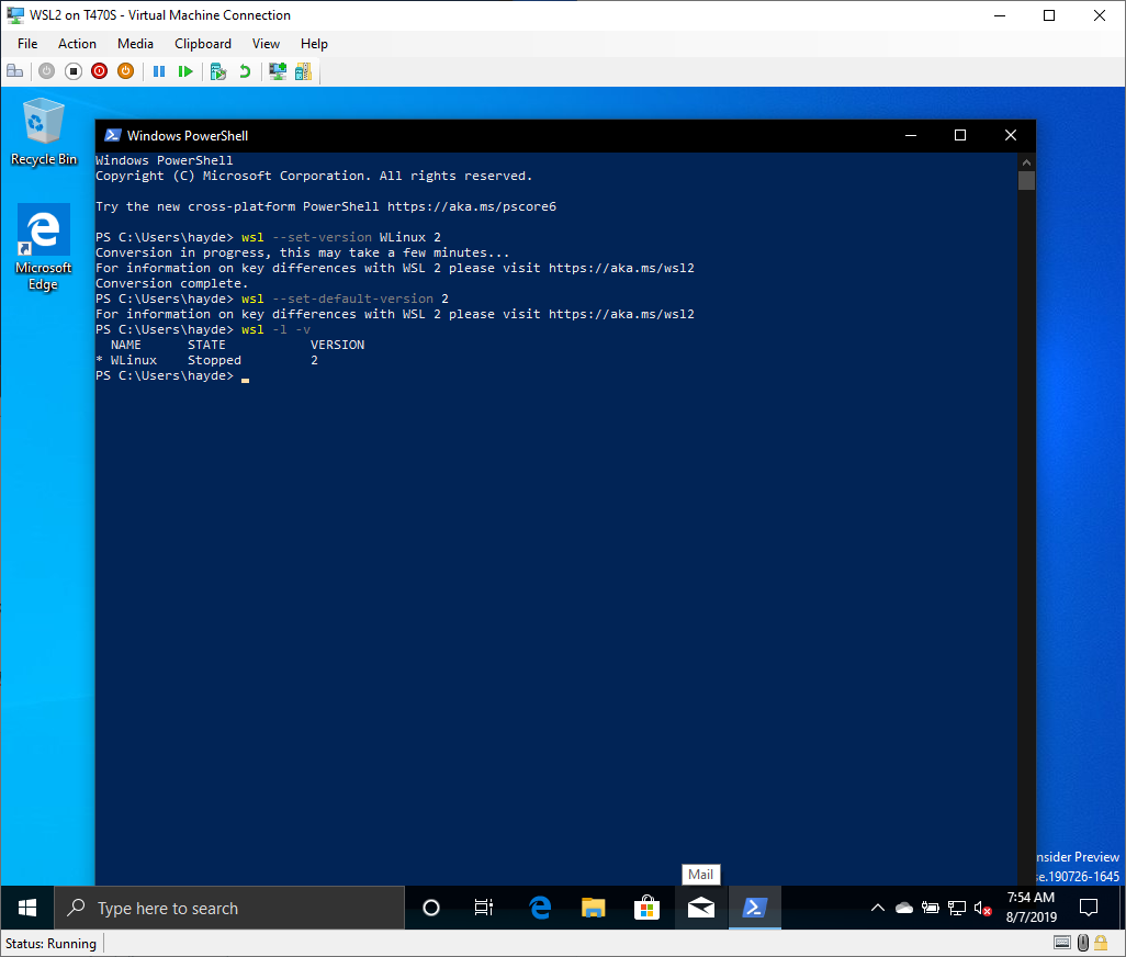 Visual Guide to Trying WSL2 on Hyper-V