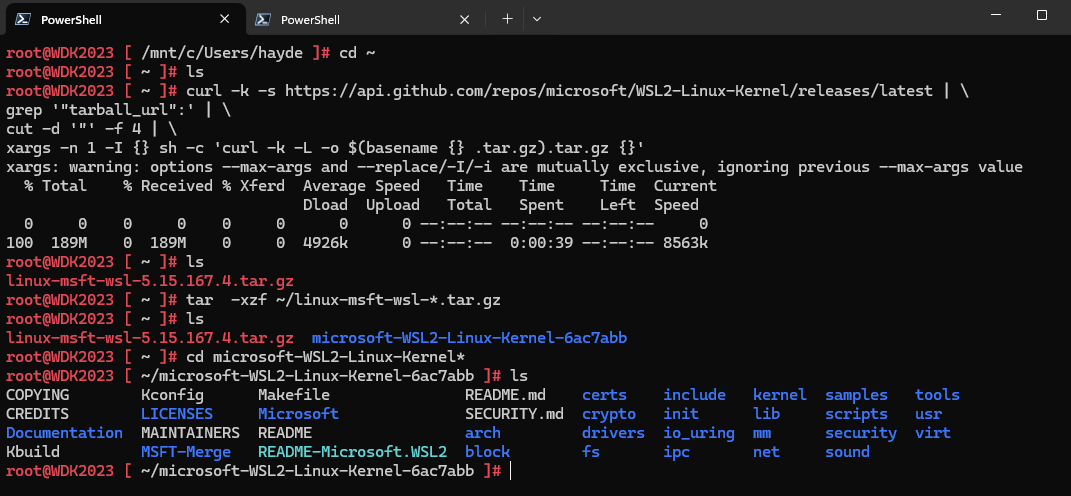 How to build a custom kernel for WSL in 2025