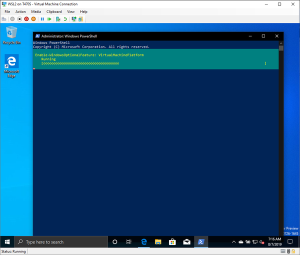 Visual Guide to Trying WSL2 on Hyper-V
