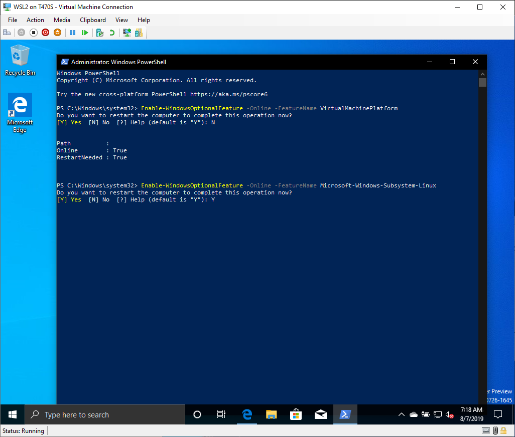 Visual Guide to Trying WSL2 on Hyper-V