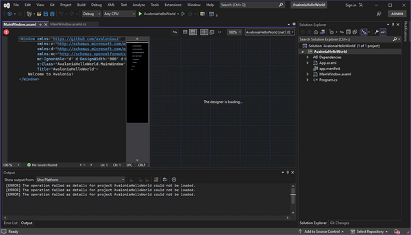 Getting Started Creating a Linux Desktop App in Visual Studio using Avalonia and WSL