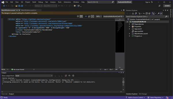 Getting Started Creating a Linux Desktop App in Visual Studio using ...