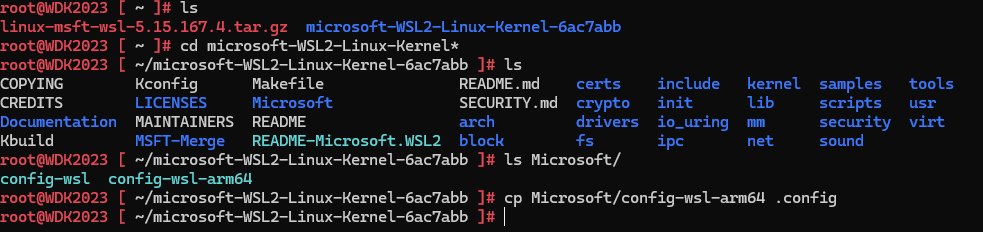 How to build a custom kernel for WSL in 2025