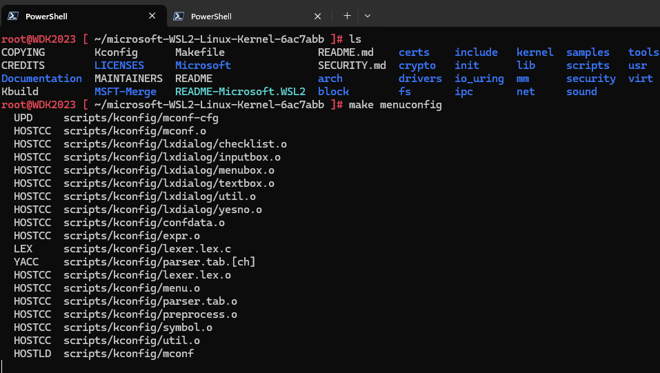 How to build a custom kernel for WSL in 2025